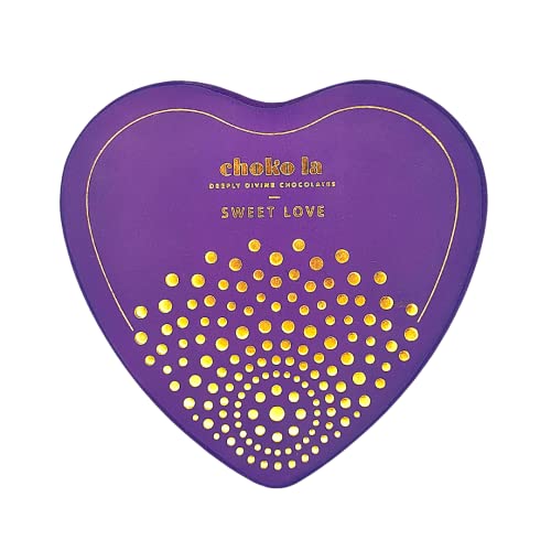 Chokola Sweet Love Heart Shaped Chocolates Gift pack | Dark Chocolate Box | Perfect Hamper for Women, Girl, Husband, Friend on Celebrations like, Birthday, Marriage & Anniversary | 4 Ounce.