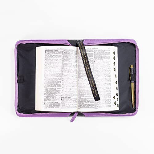 Divinity Faith Hope Love Hydrangea Floral Purple Leather Bible Cover, 7 x 10 x 1.50 inches, X-Large