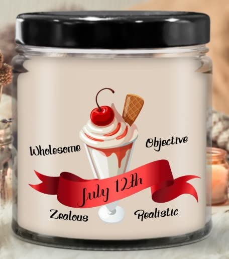 July 12th Birthday Personality Candle