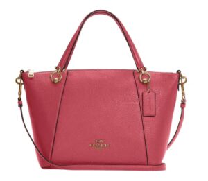 coach women’s kacey satchel crossbody (im/strawberry haze)