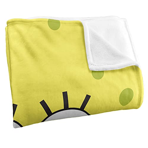 Spongebob Blanket, 36"x58" Spongebob Goofy Smile Face Silky Touch Super Soft Throw Blanket