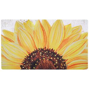 aspmiz sunflower doormat, floral area rug door mat with non slip backing, decorative entrance mat for indoor outdoor, welcome doormat for kitchen bathroom front door home decor, 18″ x 30″