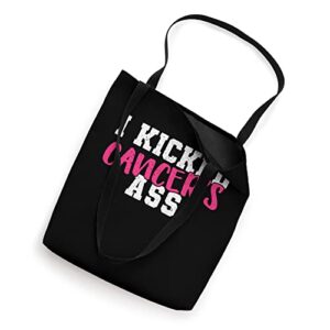 I Kicked Cancers Ass Breast Cancer Survivor Tote Bag