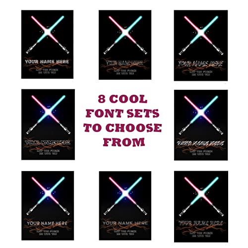 MXZLBY Personalized Lightsaber Theme Throw Blanket for Home, Travel, Boys, Men, Gifts, Customized Presents for Boyfriends Parents on Christmas New Year Fathers Mothers Day Easter, Baby Blanket