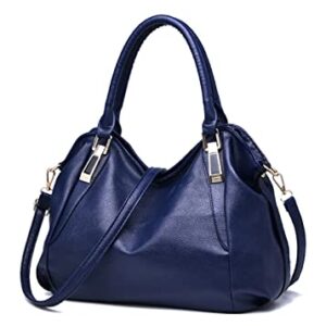 SMALLBLUER Women Hobo Handbag Classic Shoulder Bag Fashion Crossbody Bags Purse-Blue