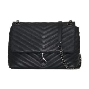 rebecca minkoff edie flap shoulder bag, black