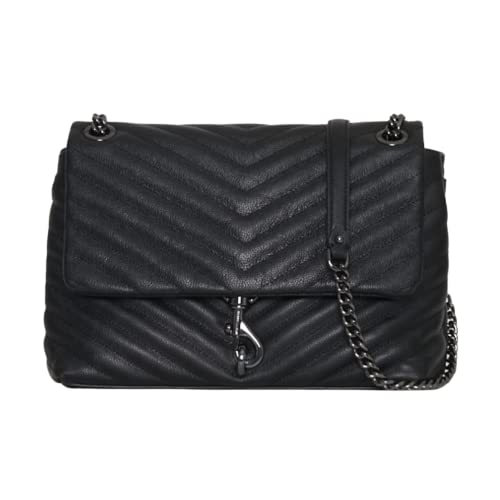 Rebecca Minkoff Edie Flap Shoulder Bag, Black