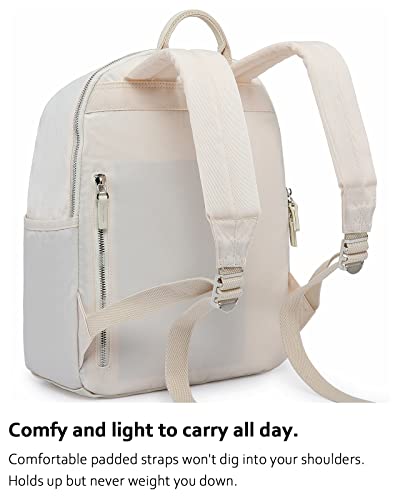 HotStyle OLETHA Backpack Purse for Women, Beige White