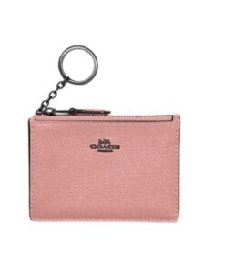 coach small mini id skinny wristlet one size (v5/carnation)