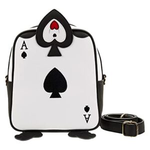 loungefly disney alice in wonderland ace of hearts crossbody bag alice in wonderland one size