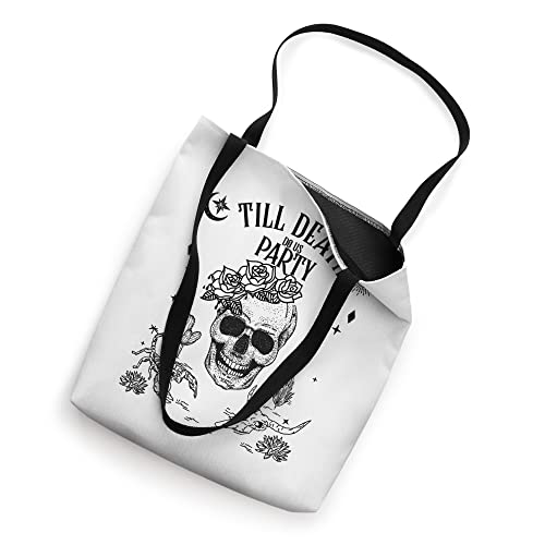 Bride or Die Till Death Do Us Party Gothic Bachelorette Gift Tote Bag