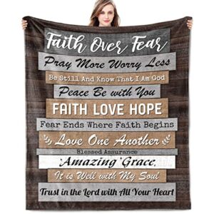 christian gifts for women – religious gifts for women men – inspirational gifts for women – mothers day fathers day bible verse gifts christmas from daughter son, throw blankets 60×50 inch