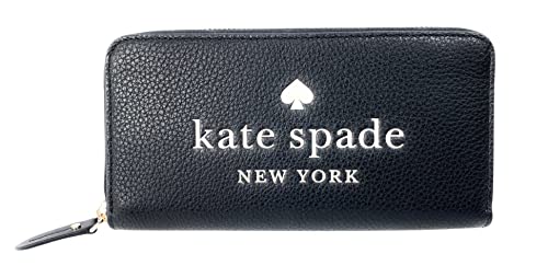 Kate Spade New York Ella Pebbled Leather Large Continental Wallet (Black)