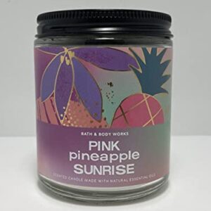 Bath and Body Works Pink Pineapple Sunrise 7 Ounce Single Wick Candle