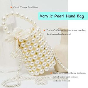 Multicolor Hand Beaded Handheld Crossbody Women's Evening Bag Bucket Bag (gold)