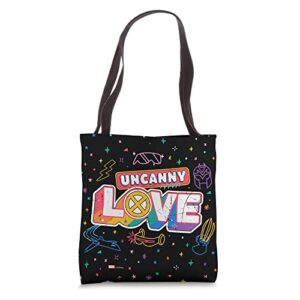 marvel x-men uncanny love pride tote bag