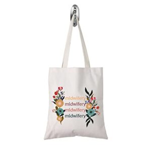 tsotmo midwife gift midwife appreciation midwifery labor and delivery nurse accessories tote bag (midwifery tote)