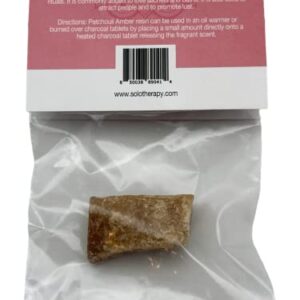 Patchouli Amber 10 Grams, Premium Quality, Solid Patchouli for Meditation, Purification, Luck and Love (Patchouli Amber)