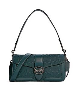 coach women’s georgie shoulder bag (qb/forest)