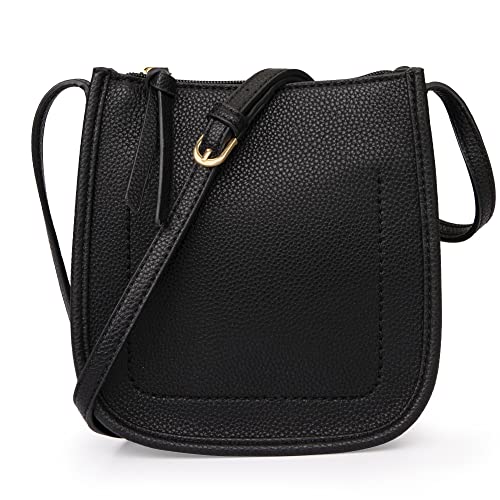 Small Crossbody Shoulder Bag for Women Lightweight Bucket Bag Classic Mini Shoulder Purse Stylish Designer Shoulder Bags,MWC-077BK