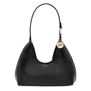 ps petite simone small black shoulder bag purse for women everyday black purse hobo bag crescent bag