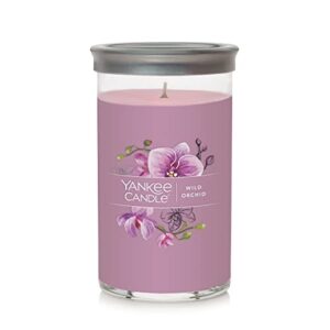 yankee candle wild orchid signature medium pillar candle, 14.25oz