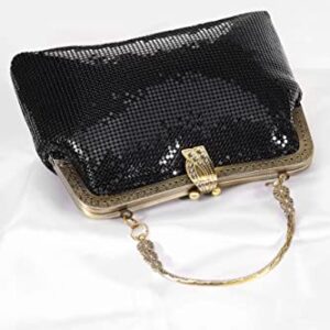 BABEYOND Clutch Purses for Women - Evening Bag Formal Metallic Bridal Beaded Handbag for Wedding 1920s Prom Party