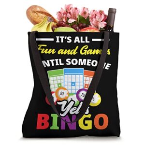 Bingo Player Bingo Lover Bingo Tote Bag