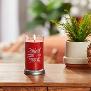 Yankee Candle Sparkling Cinnamon Signature Medium Pillar Candle, 14.25oz