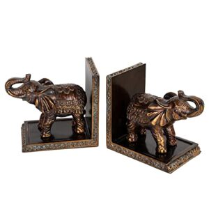 Elephant Book Ends for Shelves, Cute Bookends to Hold Books Heavy Duty, Book Ends Decorative for Home Decoration