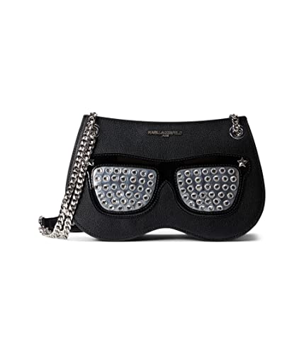 Karl Lagerfeld Paris Ikons Sunglass Crossbody Black One Size