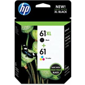 HP 61xl Black High Yield and Tri-Color Standard Yield Ink Combo Pack