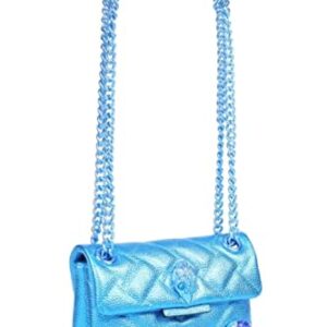 Kurt Geiger Crossbody Womens Blue Mini Kensington Crystal Drench Quilted Bag