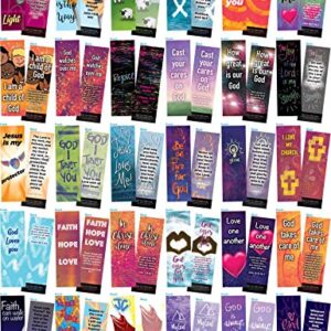 Bookmark Scripture Cards - 120 Children and Youth Bible Verse Bookmarks Box Set | Popular, Encouraging Verses, Useful Handouts for Faith Building and Sunday School, Bulk Religious Bookmarks