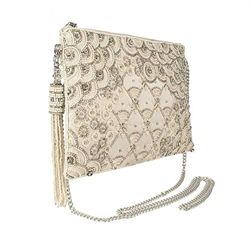 Mary Frances Womens Mary Frances Blissful Crossbody Clutch handbag, Multi, One Size US