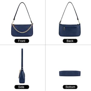 Clutch Purses Shoulder Bag for Women Womens Crossbody Clutch Purses 90s Y2k Bags with Long Strap and Top Zipper Closure