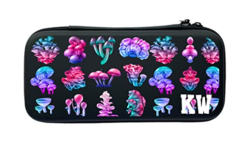 Groovy Case Made For Nintendo Switch Personalized Name Switch OLED Console Games Protective Funny Mushrooms Travel Carry Case for Gamers Kids Girls MB128