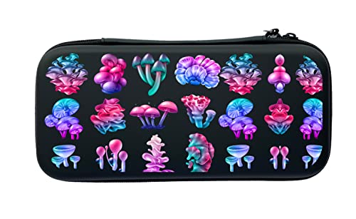 Groovy Case Made For Nintendo Switch Personalized Name Switch OLED Console Games Protective Funny Mushrooms Travel Carry Case for Gamers Kids Girls MB128