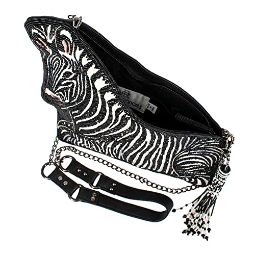 Mary Frances Roam Crossbody Zebra Handbag, Multi