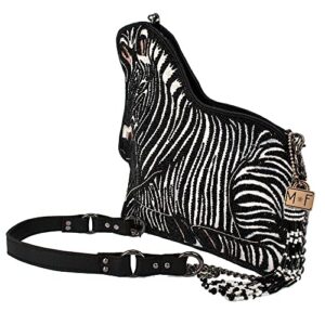 Mary Frances Roam Crossbody Zebra Handbag, Multi