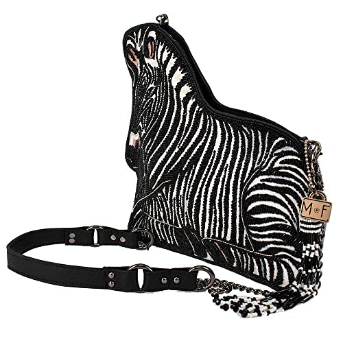 Mary Frances Roam Crossbody Zebra Handbag, Multi