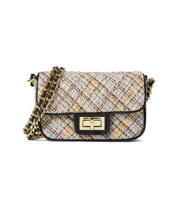 karl lagerfeld paris agyness shoulder yellow multi one size