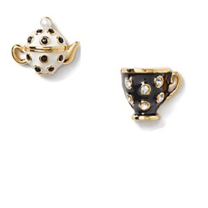 kate spade new york alice in wonderland teacup stud earrings