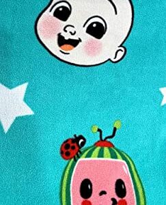 U.P.D., Inc. Cocomelon Fleece Throw Blanket 45x60- Coco Melon