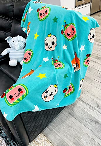 U.P.D., Inc. Cocomelon Fleece Throw Blanket 45x60- Coco Melon