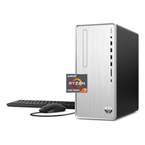 HP Pavilion Desktop Computer PC, AMD Ryzen 7 Processor, AMD Radeon Graphics, 16 GB SDRAM, 512 GB PCIe SSD, Windows 11 Pro OS, 9 USB Ports, High-Performance Wi-Fi & Bluetooth, (TP01-2062,2022)