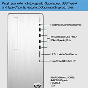 HP Pavilion Desktop Computer PC, AMD Ryzen 7 Processor, AMD Radeon Graphics, 16 GB SDRAM, 512 GB PCIe SSD, Windows 11 Pro OS, 9 USB Ports, High-Performance Wi-Fi & Bluetooth, (TP01-2062,2022)