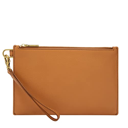 Fossil Women's Leather Wristlet Wallet Pouch with Removable Strap