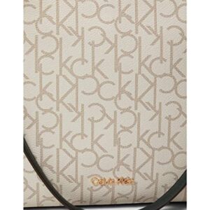 Calvin Klein Finley Signature Tote Vanilla/Khaki/Deep Forest One Size