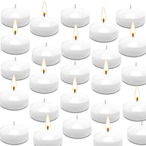 Howemon 2Inch 24 Pack Floating Candles Unscented Discs for Wedding, Pool Party, Holiday & Home Decor